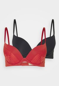 DORINA KELSEA 2 PACK - Lihtne rinnahoidja - red/black/must - Zalando.ee