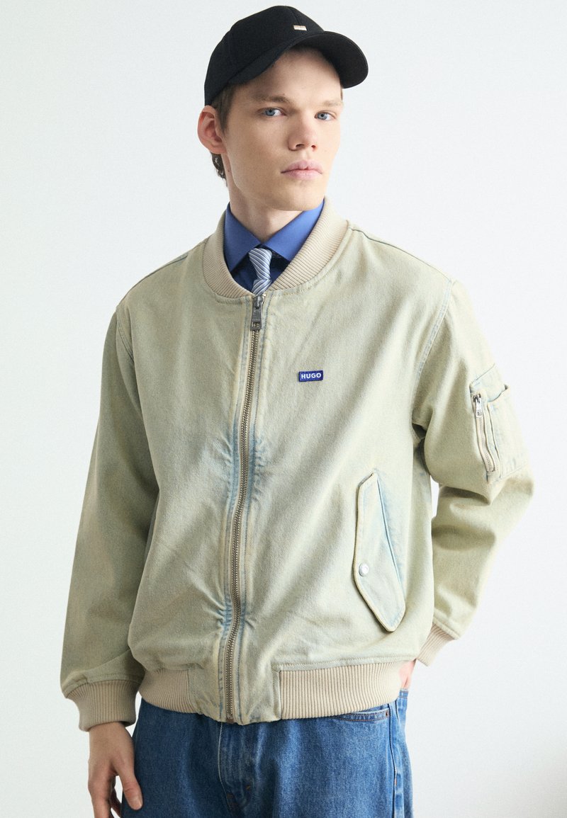 HUGO BAJAM - Bomber Jacket - light/pastel blue/light blue - Zalando