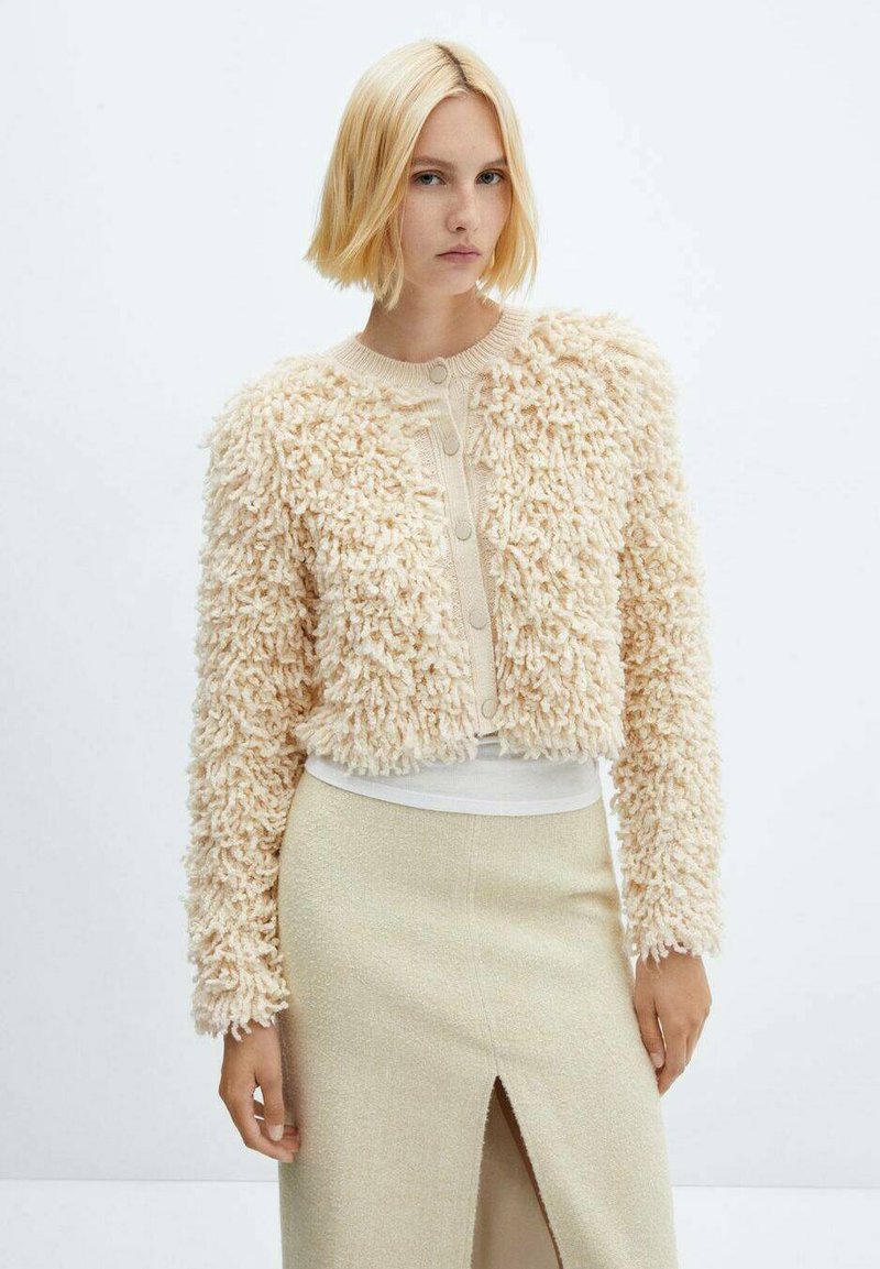 Mango MINIPEL - Cardigan - ecru/off-white - Zalando.ie