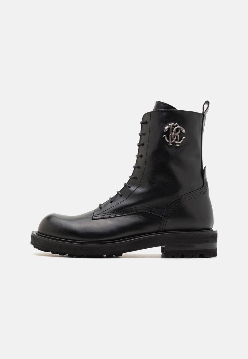 Roberto Cavalli NATHAN - Lace-up ankle boots - black - Zalando.co.uk