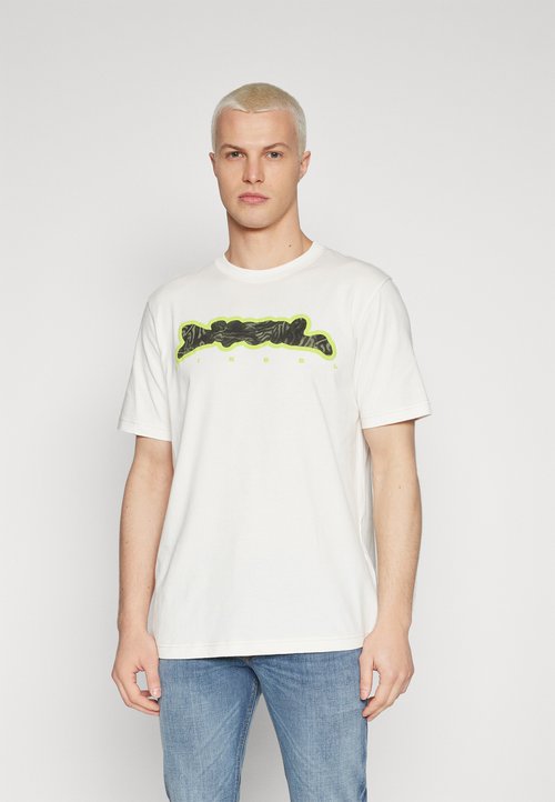Diesel T-DIEGOR-K70 - T-shirts med print - white/hvit - Zalando.no
