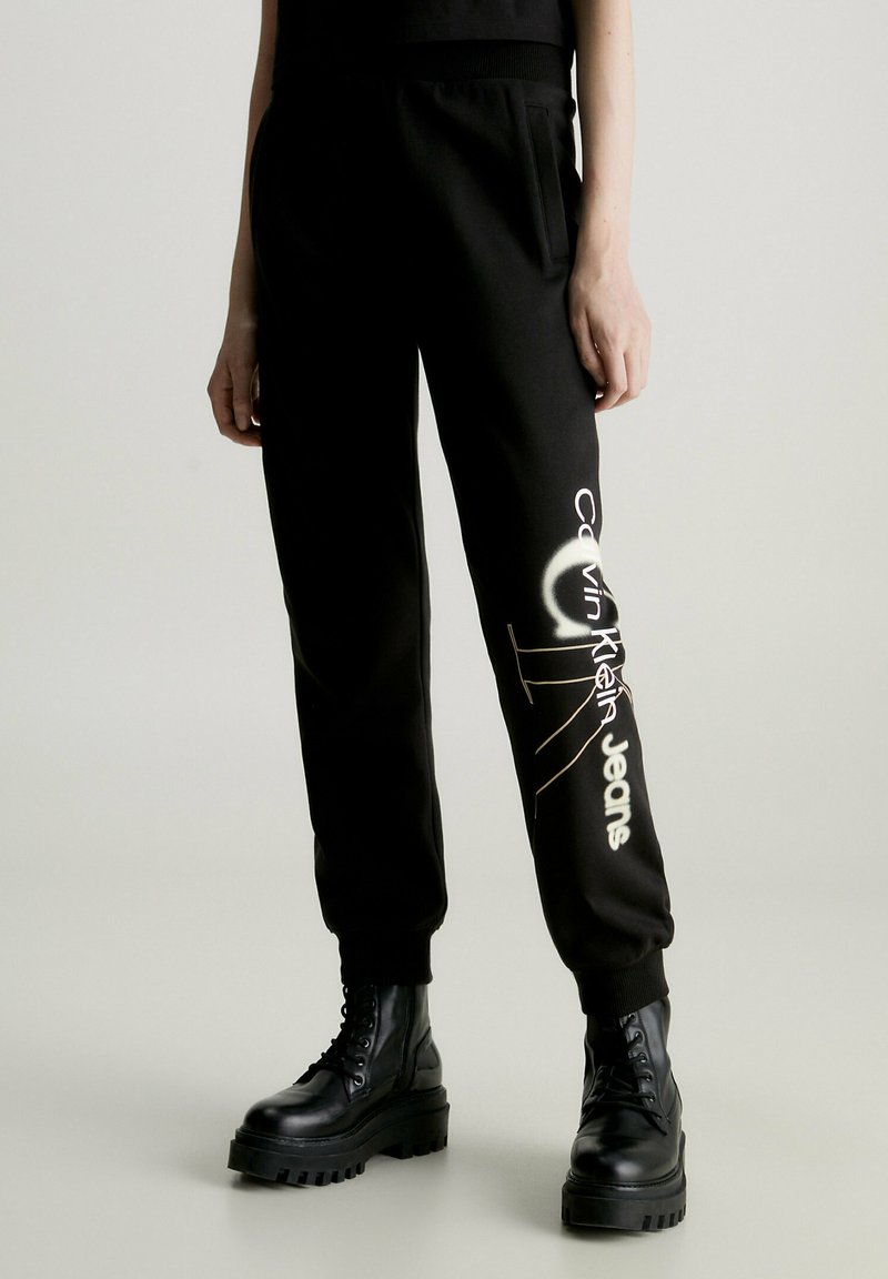 Calvin Klein Jeans Blend Joggers Tracksuit Bottoms Ck Black Black