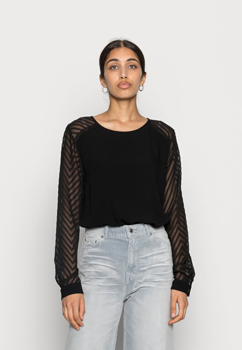 Object OBJZOE - Blouse - black - Zalando.ie