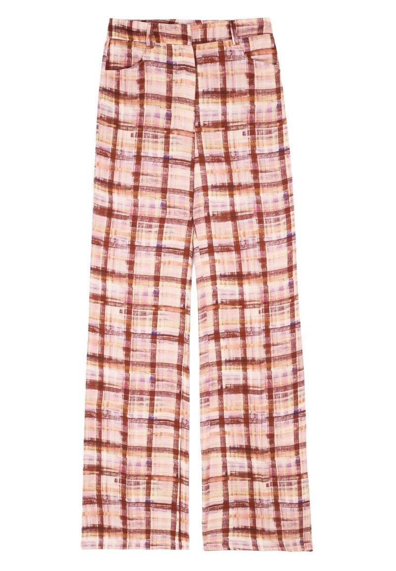 Scalpers SUSU CHECK - Broek - brown check/bruin - Zalando.be