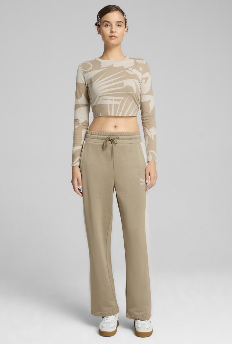Puma ICONIC STRAIGHT LEG - Træningsbukser - oak branch/beige - Zalando.dk