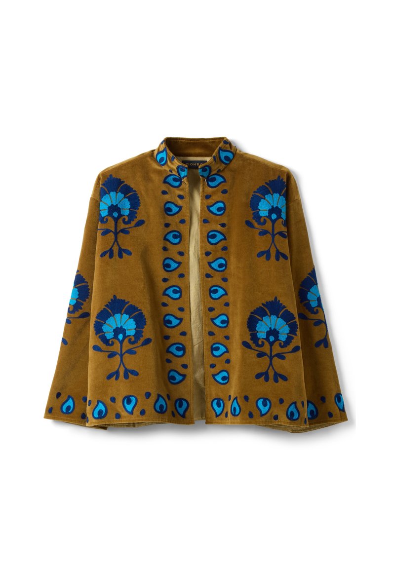PIOMBO WITH EMBROIDERY - Lichte jas - sky blue brown/blauw - Zalando.nl
