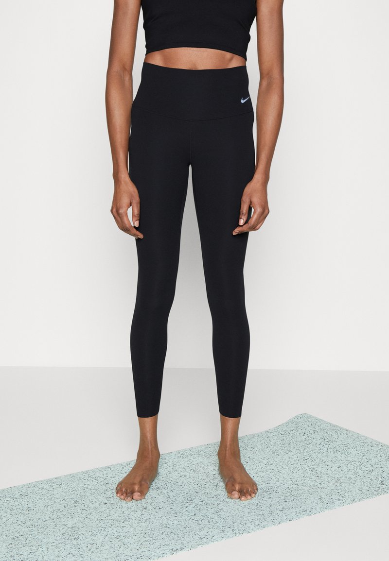 Nike Performance ZENVY GENTLE-SUPPORT HIGH-WAISTED - Legginsy - black ...
