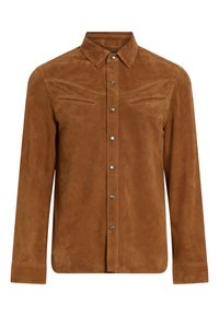 AllSaints NAVARRO - Leather jacket - hickory brown/cognac - Zalando.ie