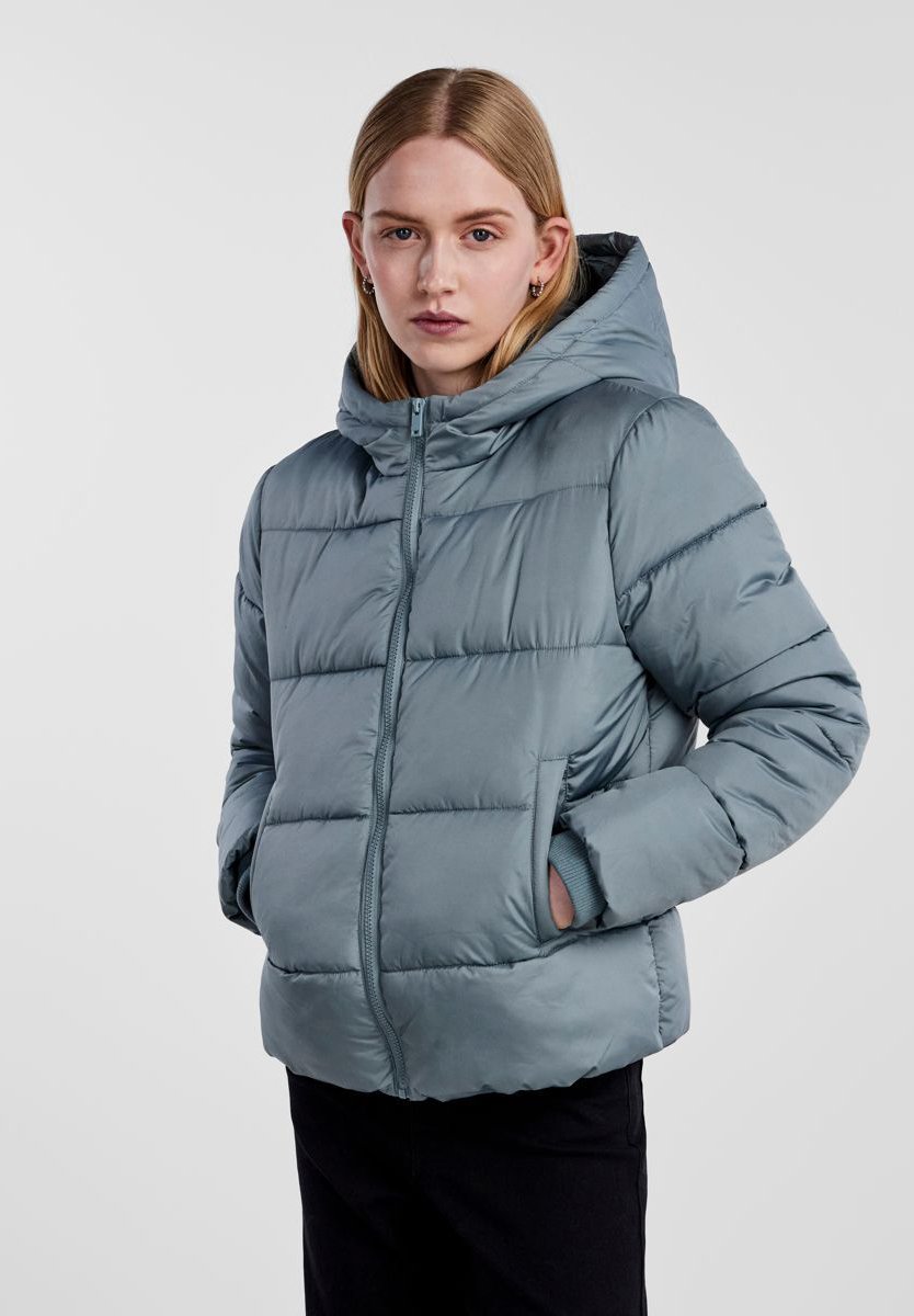 Pieces NEW PUFFER - Winterjacke - trooper/dunkelgrau - Zalando.ch