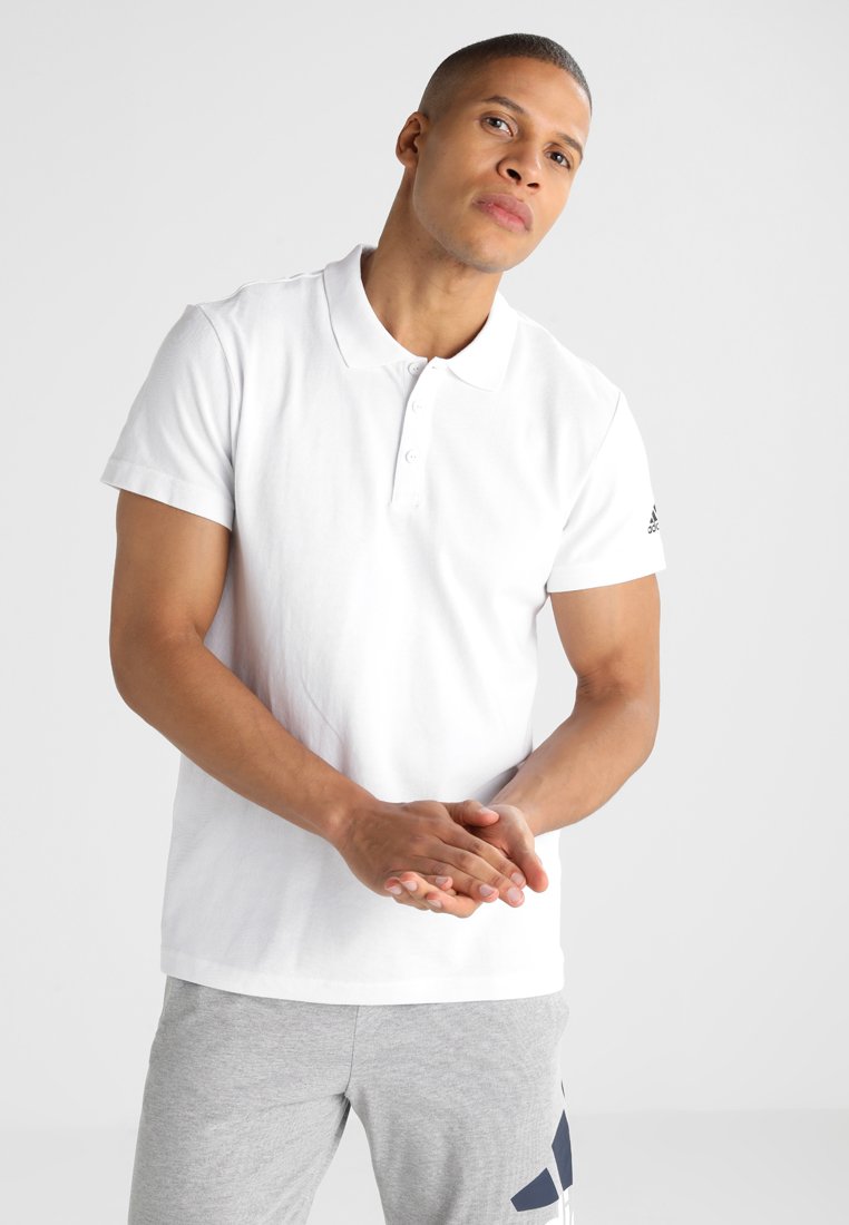 adidas Performance ESSENTIALS BASE - Polo shirt - white - Zalando