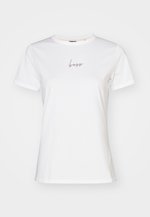 BOSS ELOGO CRYSTAL - T-shirt - bas - white/vit - Zalando.se