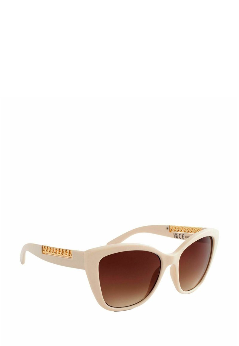 Next CHAIN DETAIL CAT EYE - REGULAR FIT - Lunettes de soleil - cream ...