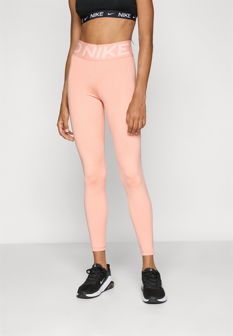 Nike Performance SCULPT - Tights - apricot agate/white/apricot - Zalando