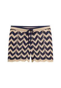Superdry ZIGZAG - Shorts - navy gold zigzag/blauw - Zalando.be