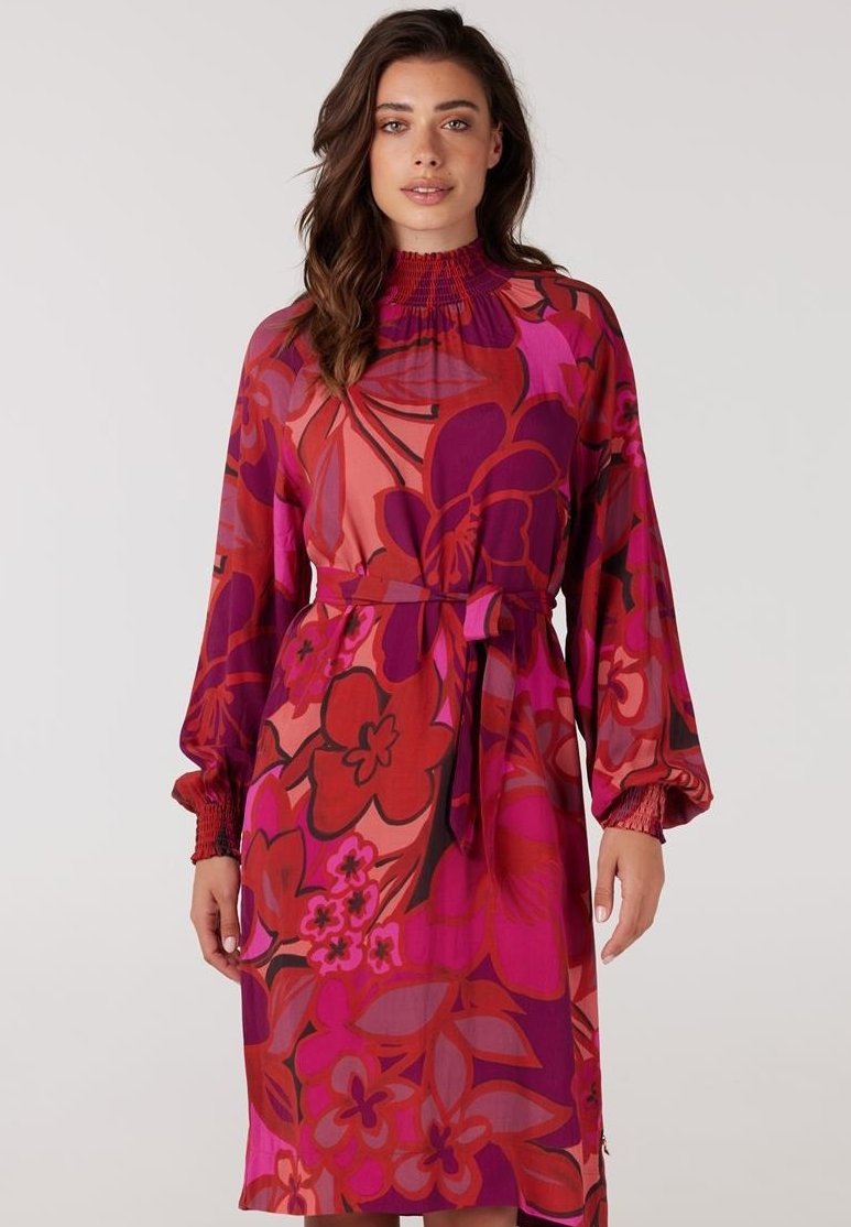 Juffrouw Jansen PRINT WITH TURTLE MULTI FUCHSIA - Freizeitkleid - multi ...