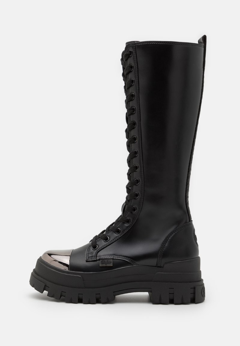 Buffalo ASPHA ON STEEL - Plateaustiefel - black/schwarz - Zalando.ch