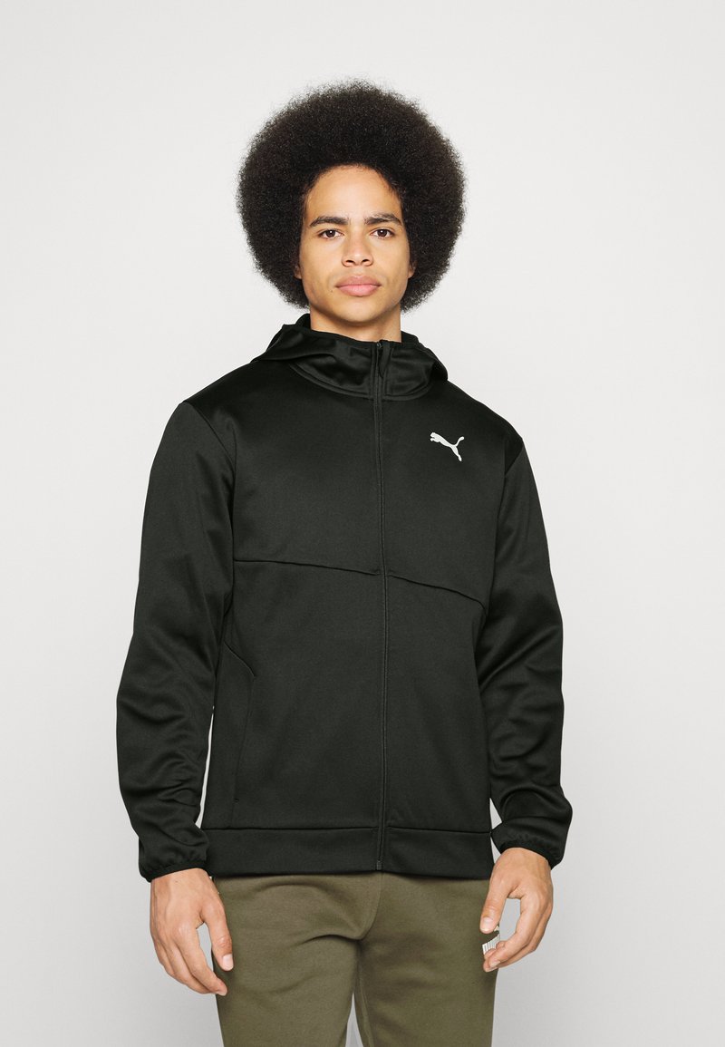Puma TRAIN ALL DAY FULL ZIP - Zip-up sweatshirt - black - Zalando.co.uk