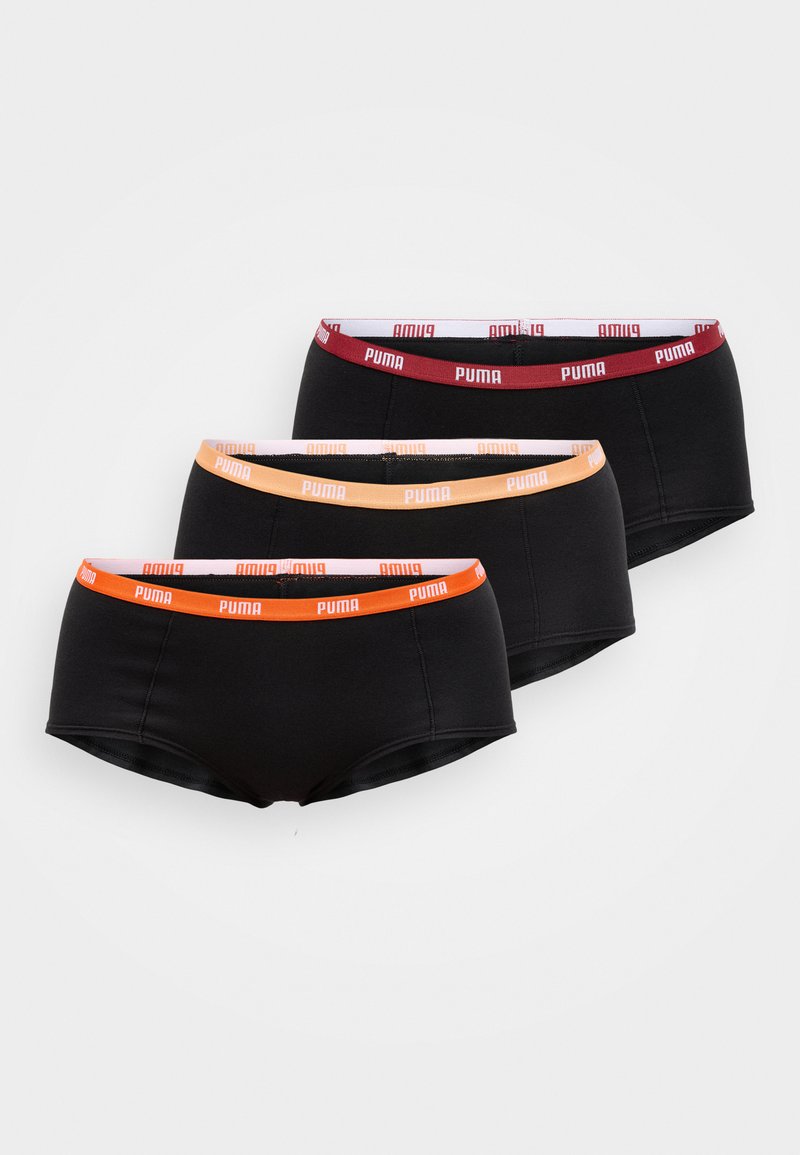 Puma MINI SHORT 3 PACK - Hipsters - black/red/black - Zalando.co.uk