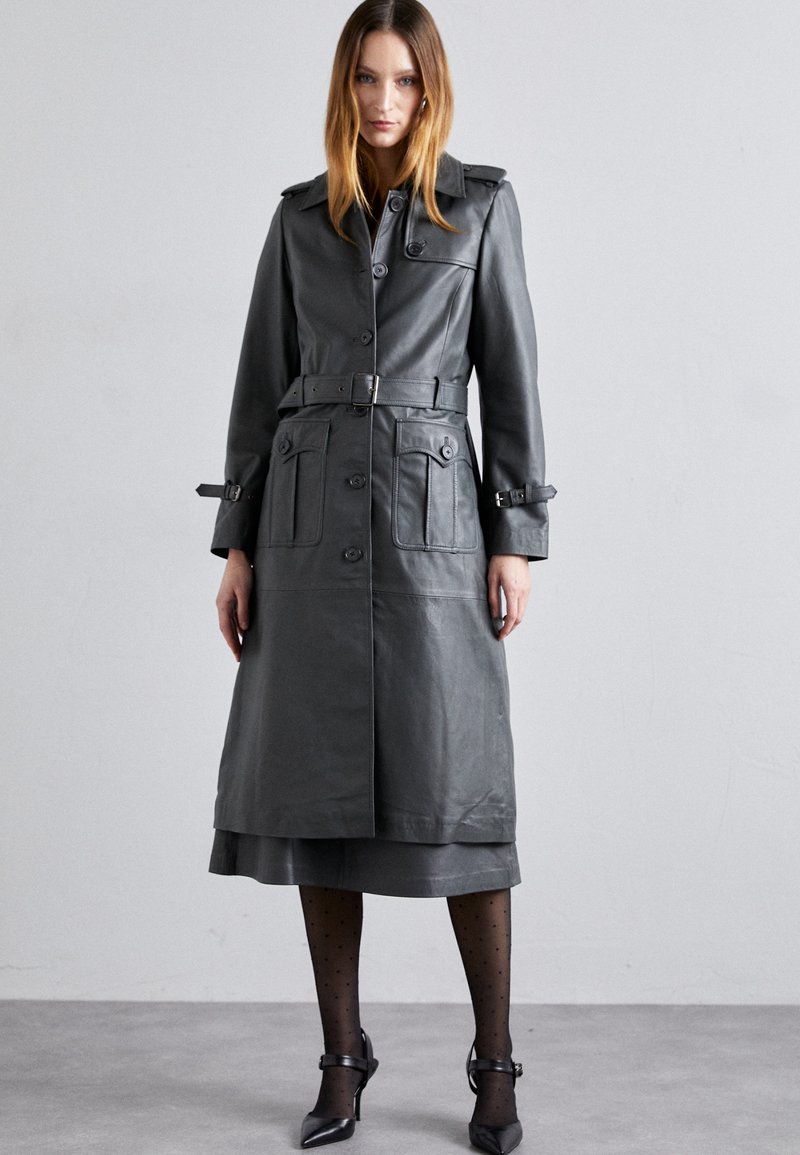 STUDIO ID Trenchcoat - elephant/dark grey - Zalando.co.uk