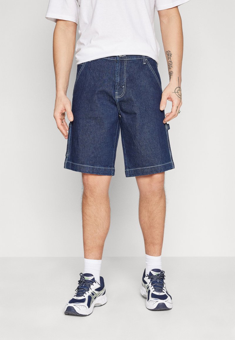Denim Project DPWORKWEAR - Jeans Shorts - dark blue rinse/dark-blue ...