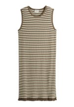 Rodier STRIPED SLEEVELESS - Jumper dress - taupe - Zalando