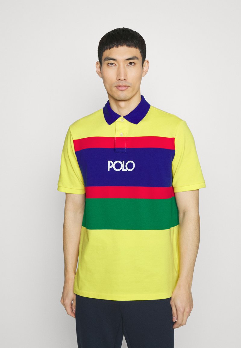 Polo Ralph Lauren CLASSIC FIT LOGO STRIPED MESH POLO SHIRT - Poloshirt ...