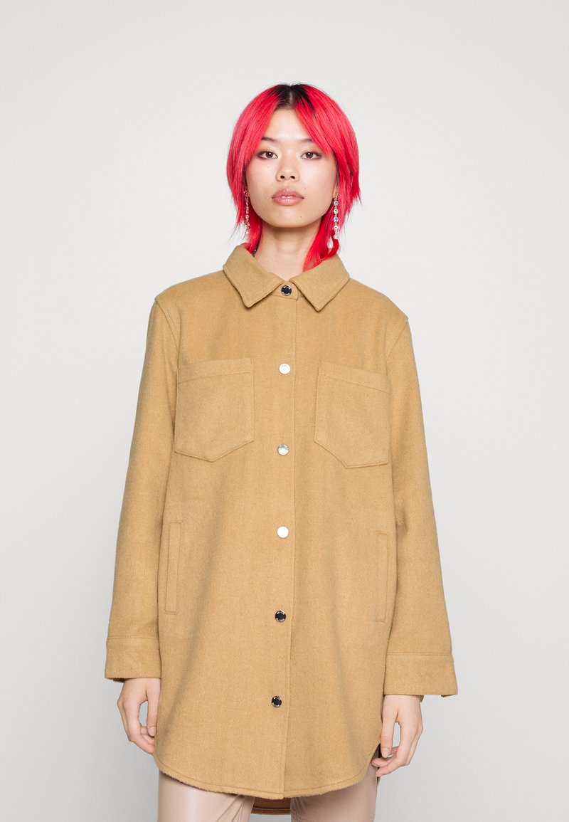 Hollister Co. LONG SHACKET STATEMENT - Mantel - beige - Zalando.nl