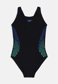 Speedo GIRLS PLACMEMENT MUSCLE BACK - Baddräkt - turquoise/turkos ...