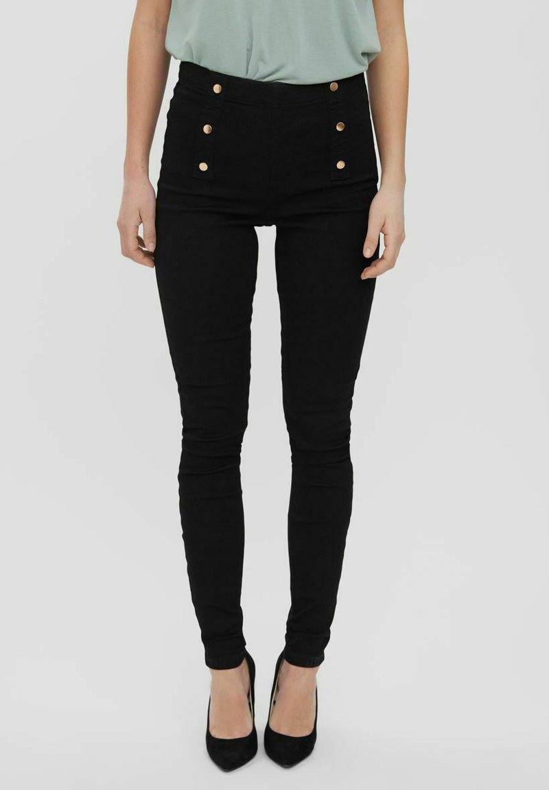 Vero Moda Jeggings - black/schwarz - Zalando.de