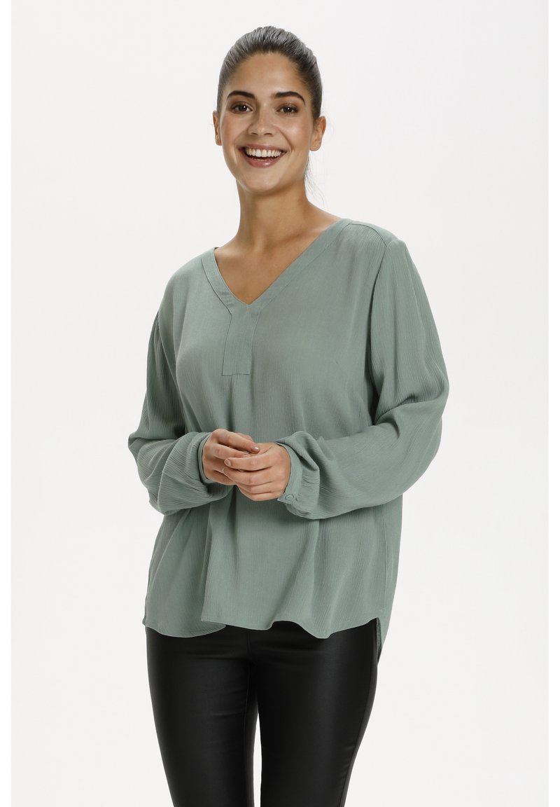 Kaffe AMBER - Blůza - hedge green/zelená - Zalando.cz