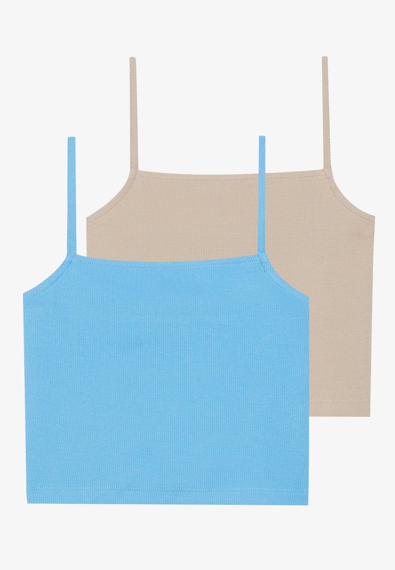 Even&Odd 2 PACK - Top - azure blue/simply taupe/taupe - Zalando