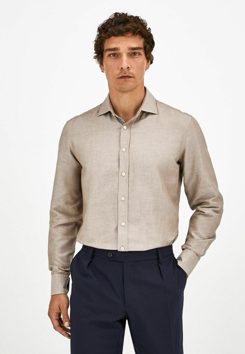 Hackett London TRIM - Formal shirt - tan/light brown - Zalando.de
