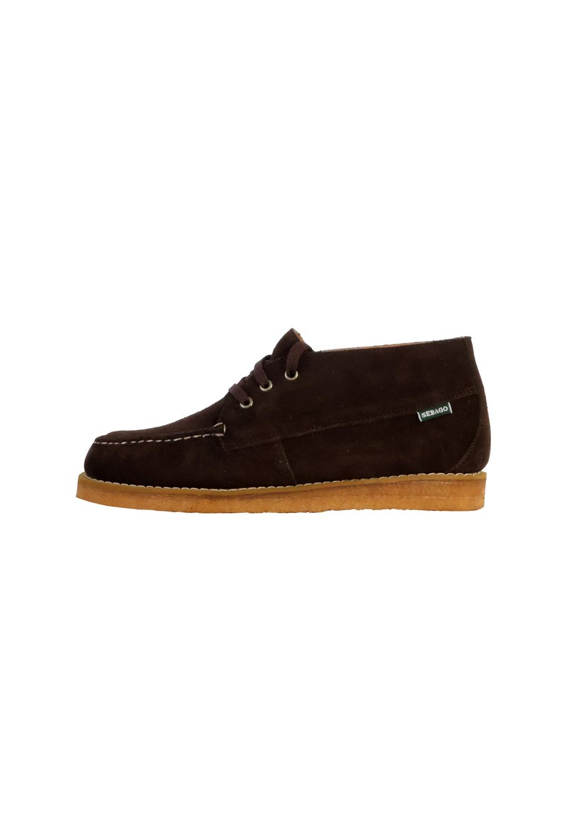 Sebago DAKOTA MARTELLATO - Stringate sportive - marron foncé/marrone ...