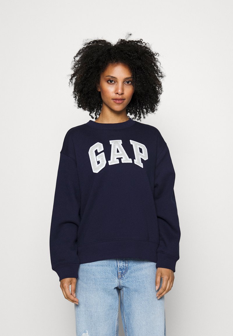 GAP Petite HERITAGE CREW - Sweatshirt - navy uniform/dunkelblau - Zalando.de
