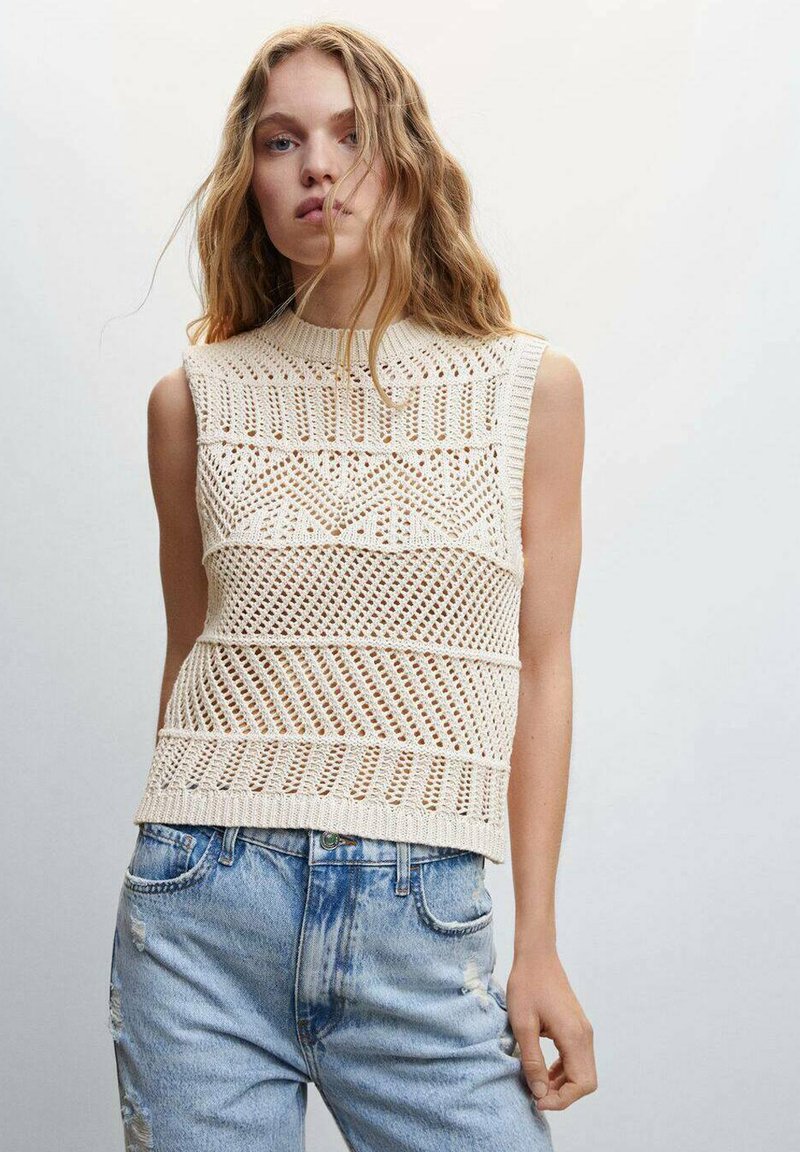 Mango ZIGUIN - Jumper - Ecru/not defined - Zalando.co.uk