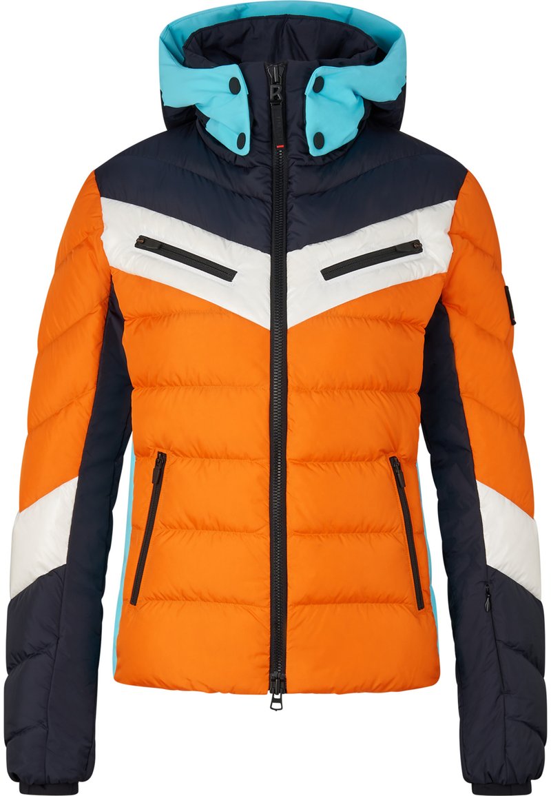 Bogner Fire + Ice FARINA - Daunenjacke - orange dunkelblau/orange ...
