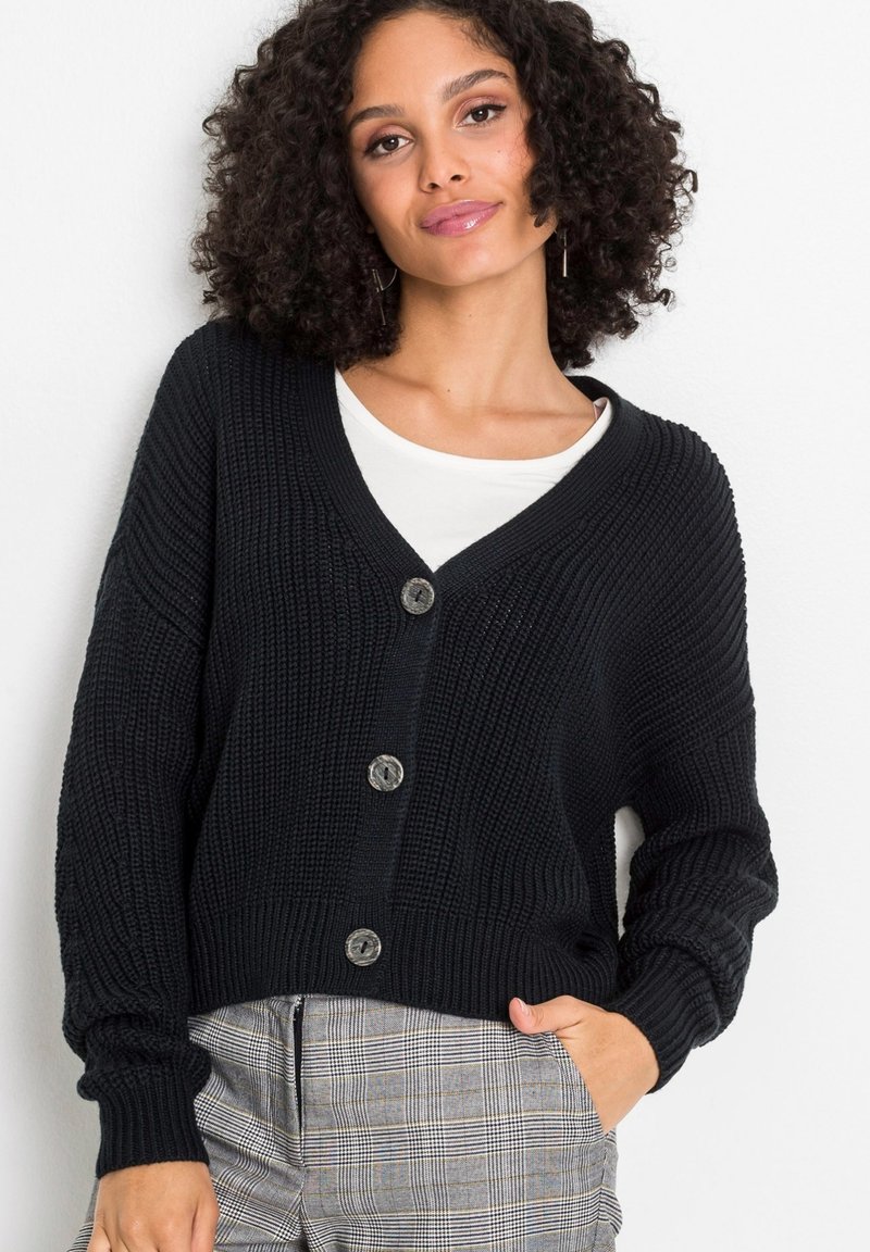 bonprix Cardigan - schwarz/nero - Zalando.it