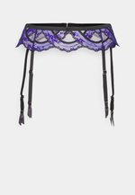 Fleur du Mal HENDRIX EMBROIDERY GARTER - Porte-jarretelles - black ...