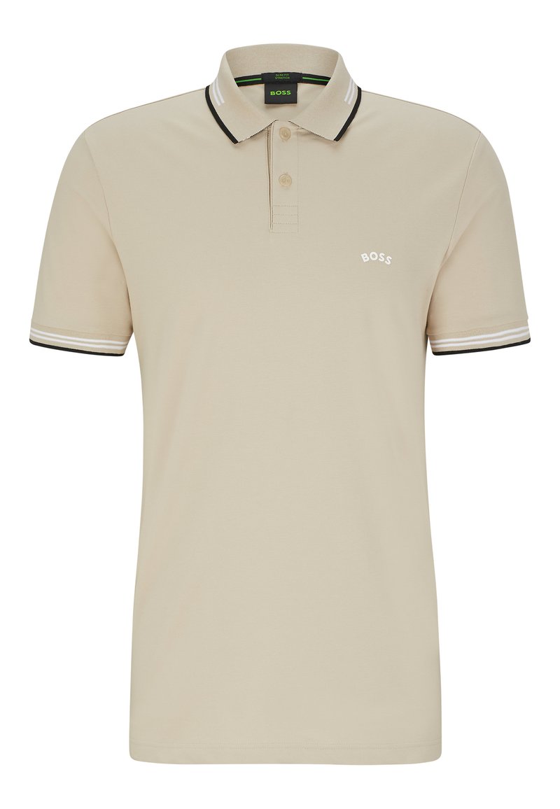 Boss Paul Curved Polo Shirt Medium Beige Beige Zalando De