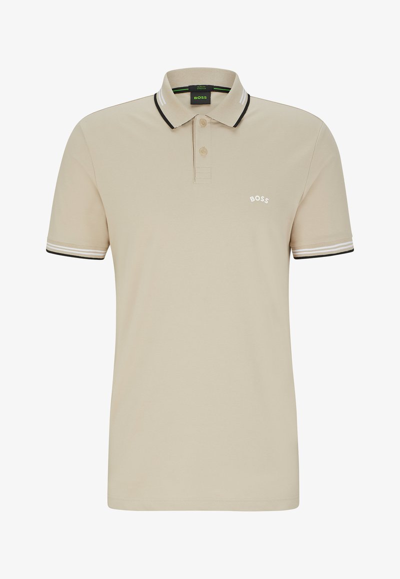 Boss Paul Curved Polo Shirt Medium Beige Beige Zalando De