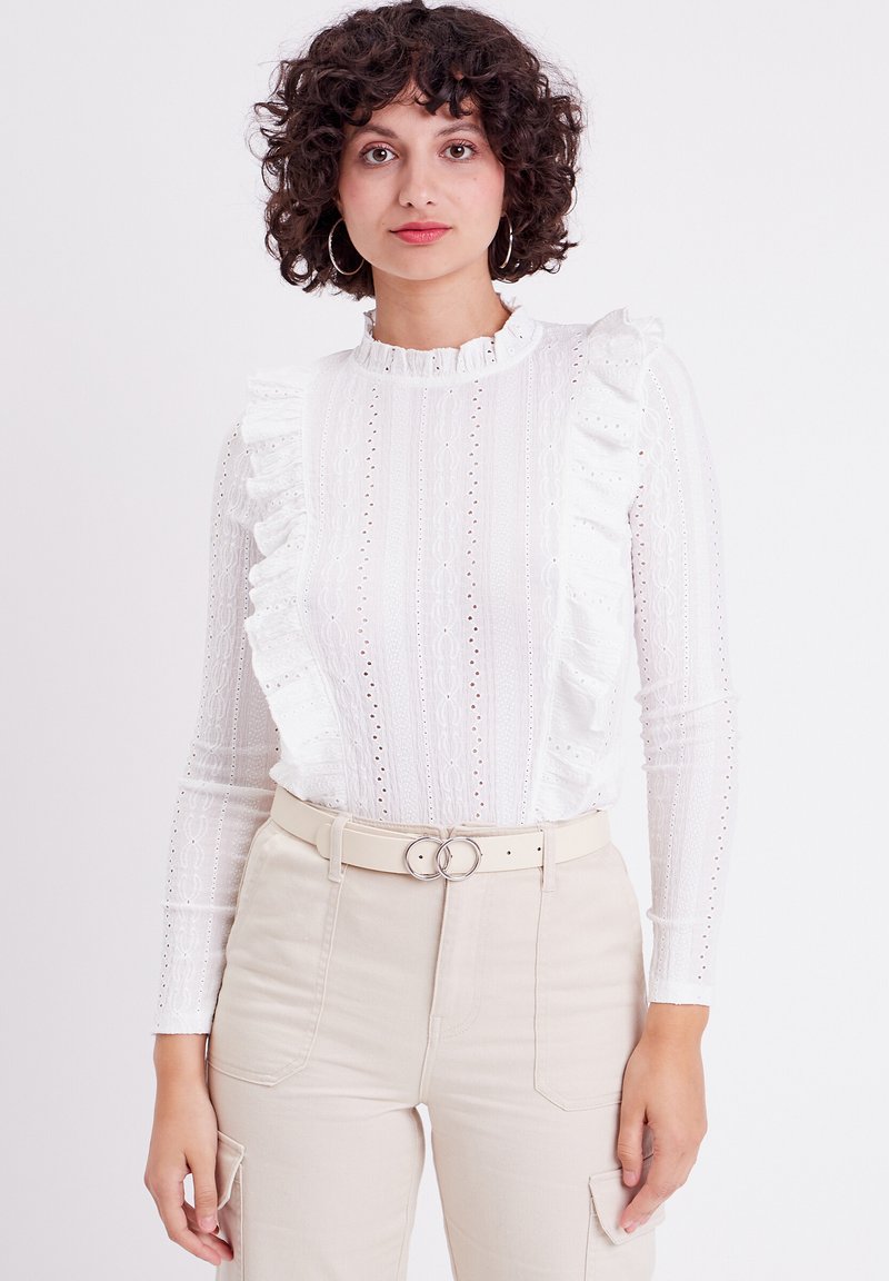 Cache Cache MIT LANGEN ÄRMELN - Blusa - ecru/crema - Zalando.es