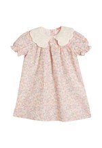 Koton FLOWER PETER PAN NECK SHORT SLEEVE - Freizeitkleid - pink ...