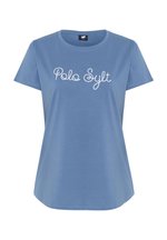 Polo Sylt LABEL-DESIGN - Print T-shirt - blue horizon/blue - Zalando