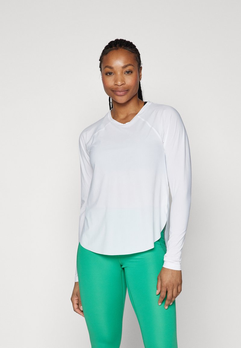 Athleta ULTIMATE TOP - T-shirt à manches longues - bright white/blanc - ZALANDO.FR