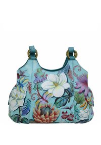 ANUSCHKA TRIPLE COMPARTMENT - Handbag - multi-coloured/light blue - Zalando