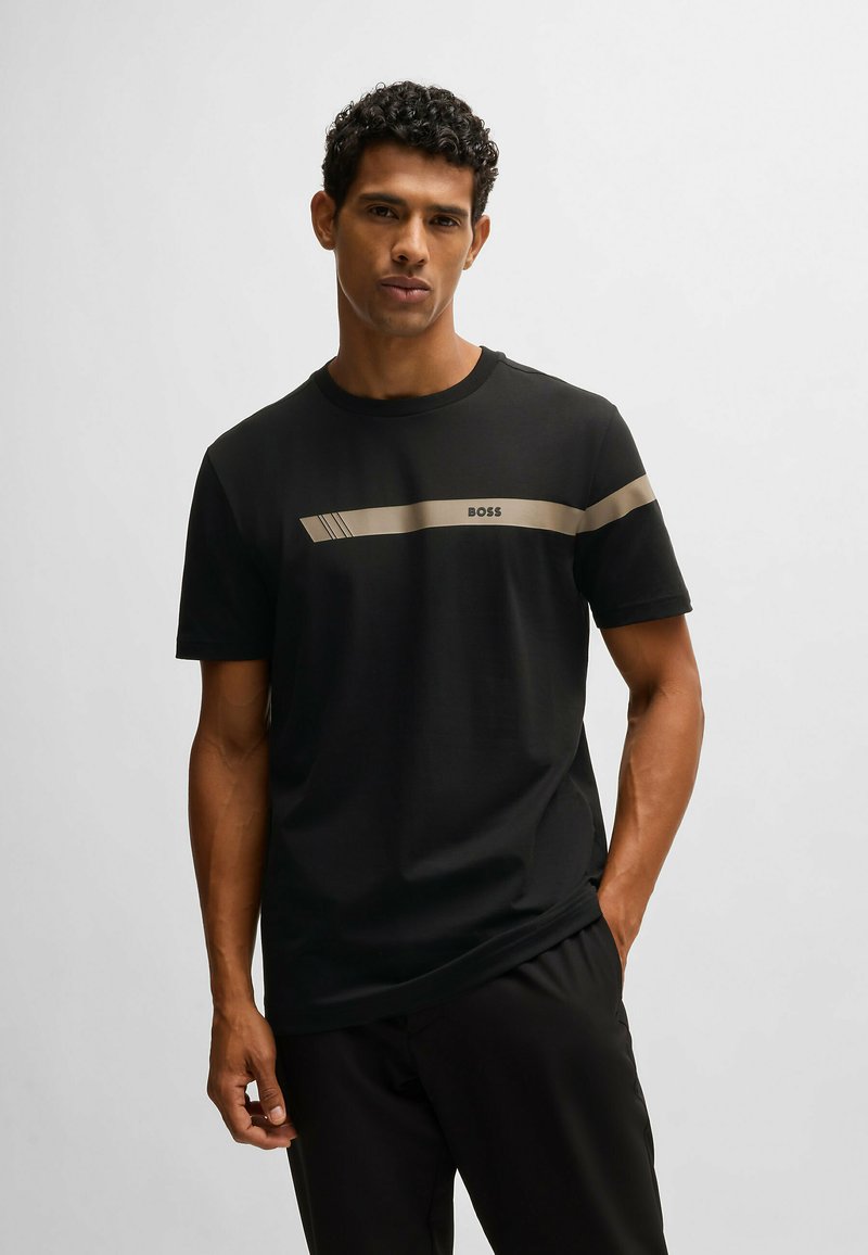 BOSS Print T-shirt - black two/black - Zalando.ie