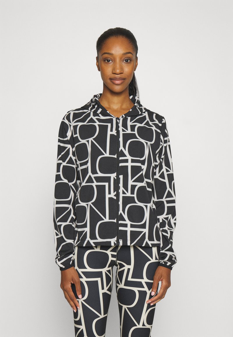 ONLY Play ONPFONT LOGO HOOD TRAIN - Trainingsjacke - black/schwarz ...