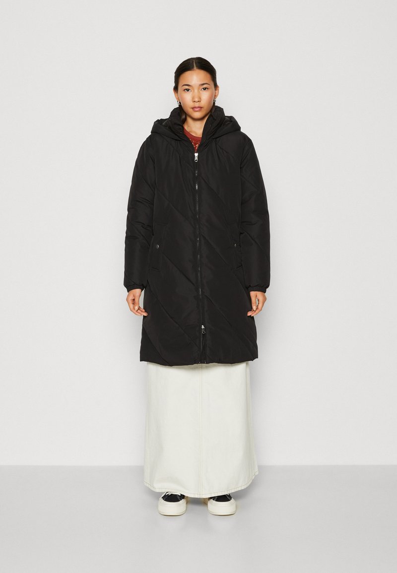 Vero Moda VMELANORDORA LONG COAT - Winter coat - black - Zalando