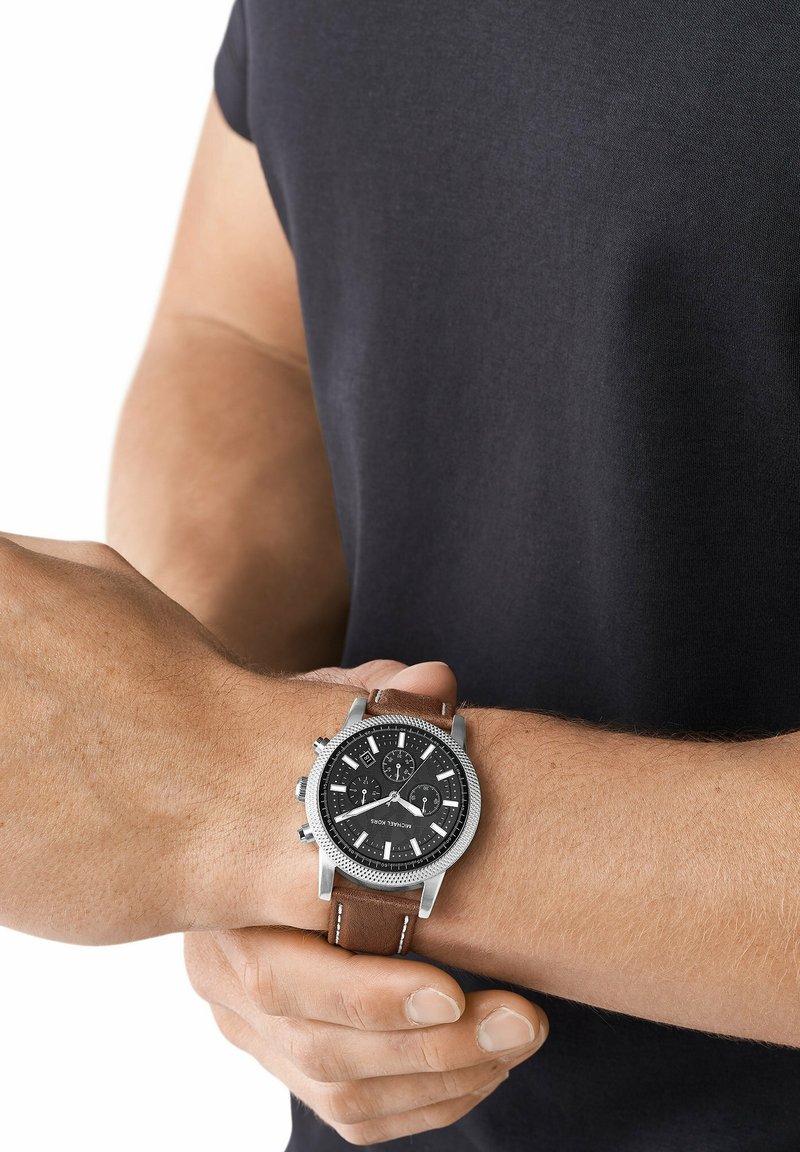 Michael Kors TRADITIONAL HUTTON - Chronograph - brown/braun - Zalando.ch