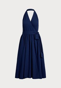 Polo Ralph Lauren COTTON HALTER WRAP DRESS - Robe de jour - newport ...